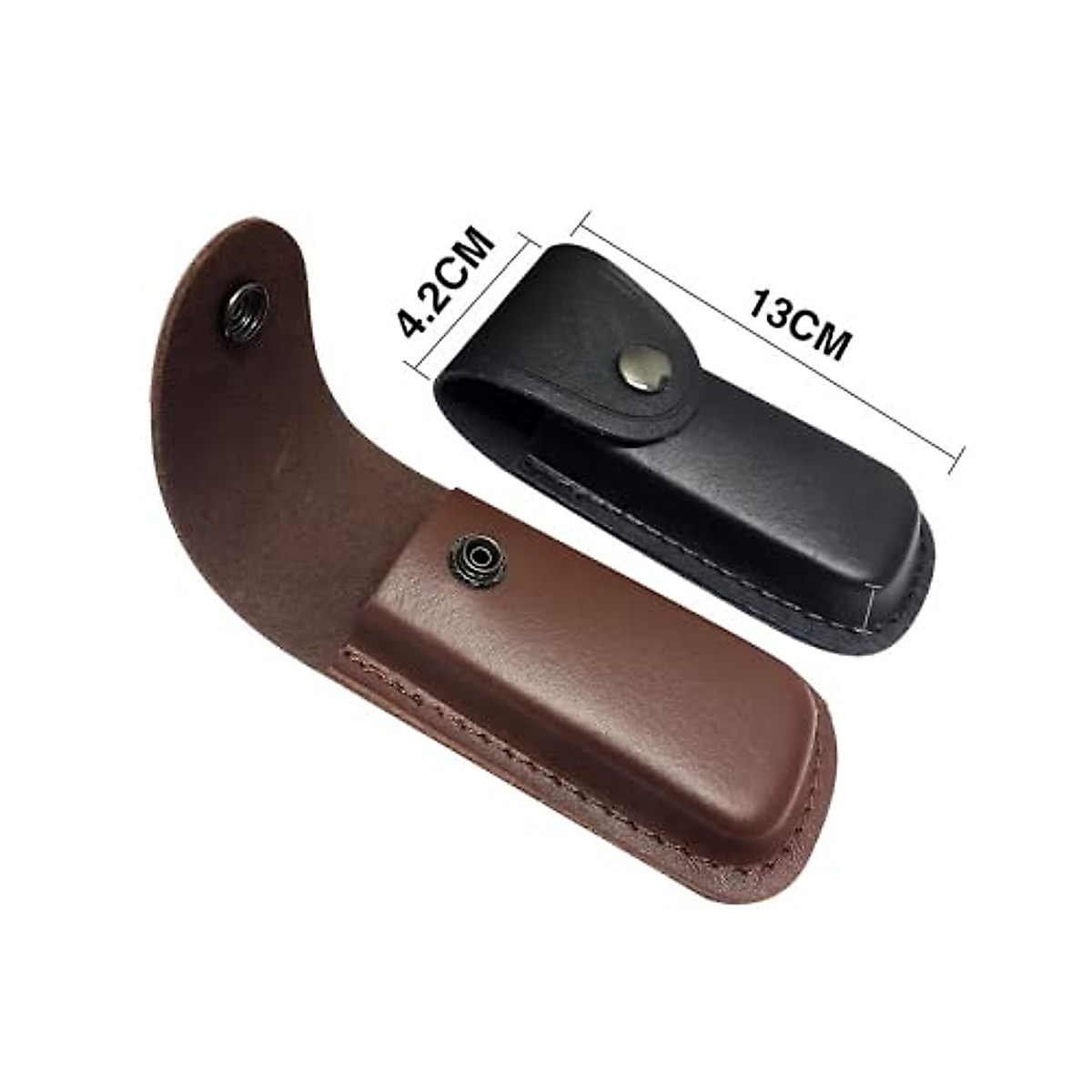 HQ Knife Case Leather Sheath for Folding Outdoor Pocket Knife Pouch Tools with Belt Loop Case,It can be Attached in Your Belt