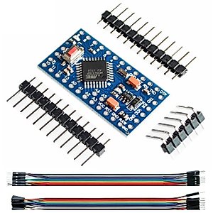 WWZMDiB PRO Mini Atmega328P-AU 5V/16MHz Development Board Microcontroller Bootloadered Replace ATmega128 Pro Mini Atmega328 328P DC5V 16M for Arduino