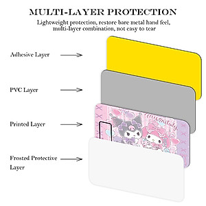 PERFECTSIGHT Cute Skin Sticker Compatible with Nintendo Switch, Kawaii Cartoon Vinyl Decal, Pretty Pattern Full Set Wrap Protective Film for NS Console & Joy-Con Controller & Dock (Melody Rabbit)