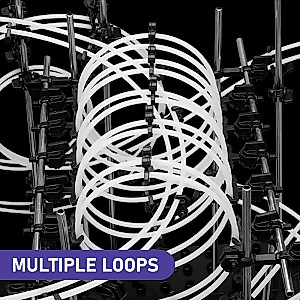 SpaceRail Game 40000mm, Roller Coaster Building Set, Marble Roller Coaster Kit with Steel Balls, Great Educational Toy for Boys and Girls, Level 8