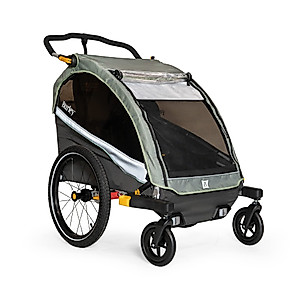 Burley Design Bike Trailer 2-Wheel Stroller Kit, Black/Silver
