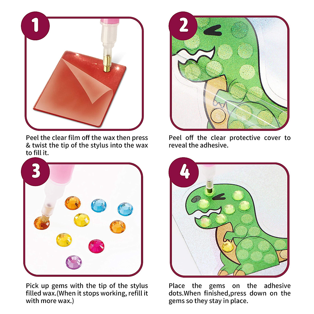 JOYIN 28 Packs Valentine Cards with Gem Diamond Painting Kits Make Your Own Stickers, Valentine's Day DIY Craft, Classroom Exchange Gifts and Prizes, Valentines Greeting Cards Diamond Art for Kids