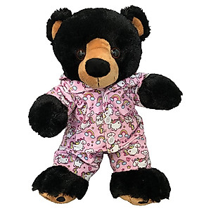 BYO-BFF Stuffed Animals Plush Toy Outfit – Unique Unicorns PJs 16”, Pink