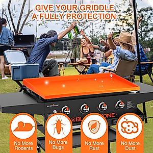 Silicone Griddle Mat for Blackstone, 36 Inch Blackstone Griddle Cover, Upgraded Full-edge Blackstone Griddle Accessories, Griddle Cover for Blackstone Reusable, Protect Griddle from Dirt & Rust