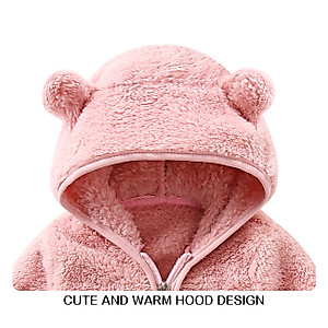 Tumaron Newborn Baby Girls Fleece Jacket Winter Clothes Coat Infant Sweater 9-12 Months