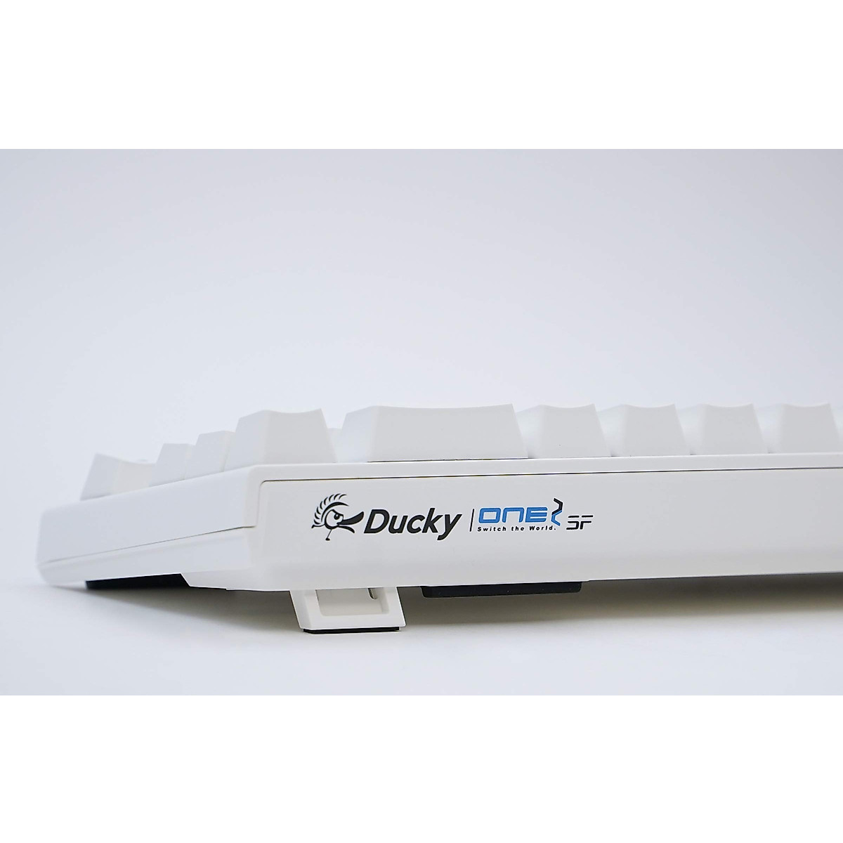 Ducky One 2 SF RGB Pure White RGB LED 65% Double Shot PBT Mechanical Keyboard (Cherry MX Silent Red)