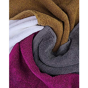 Bliss Casa Washcloths Set (12 x 12 Inch, 12 Pack) – 100% Cotton Washcloths for Face, Highly Absorbent Soft Face Towels, and Quick Drying Fingertip Towels for Daily Use (Multi, Mix)