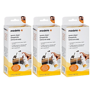 Medela Quick Clean Breast Milk Removal Soap, 6 Ounce (3 Pack)