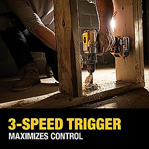 DEWALT 20V MAX XR Hammer Drill Kit, Brushless, 3-Speed, Cordless (DCD996P2)
