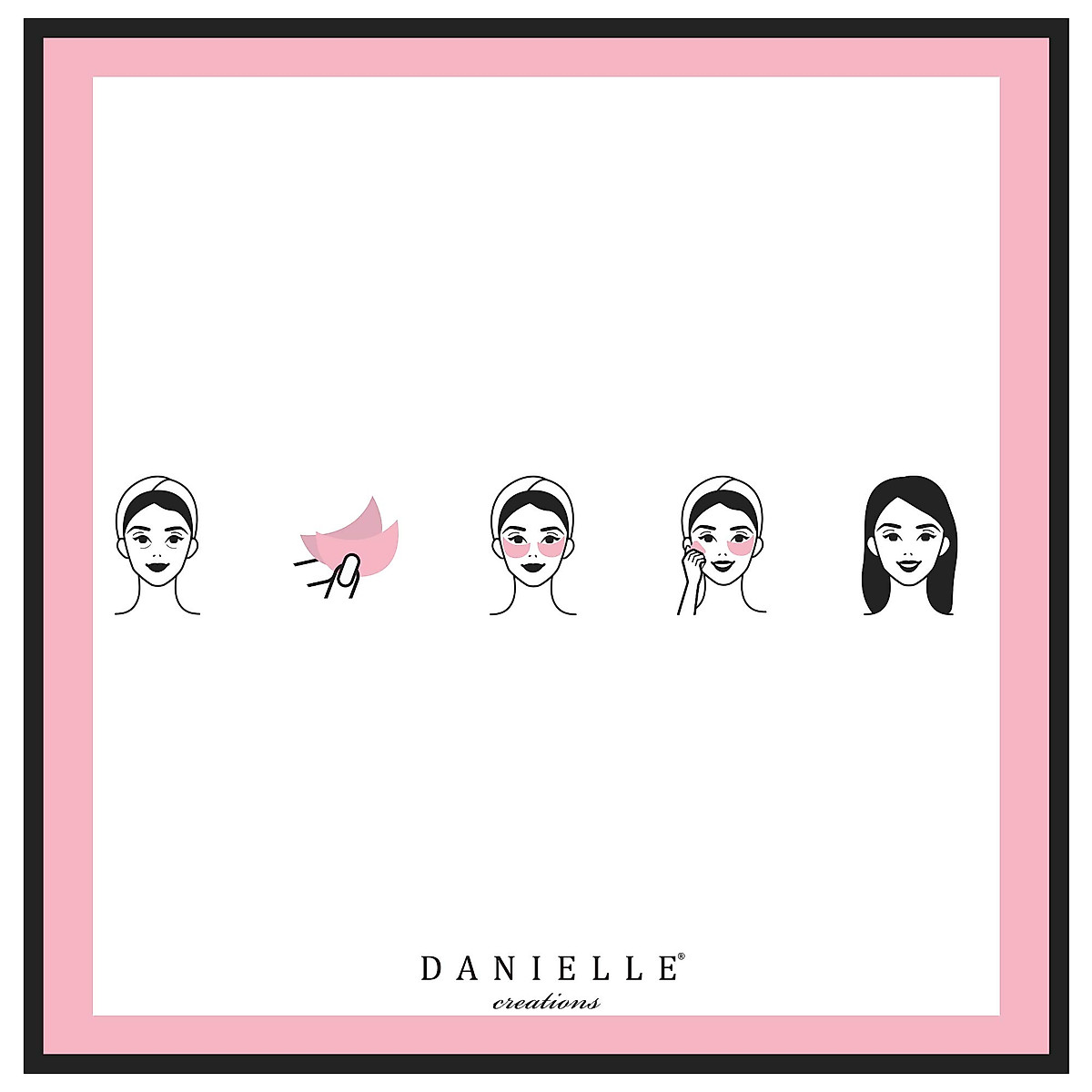 Danielle Puffiness No More Hydrogel Undereye Masks, 6 Pairs, Collagen & Cucumber, 6 Count