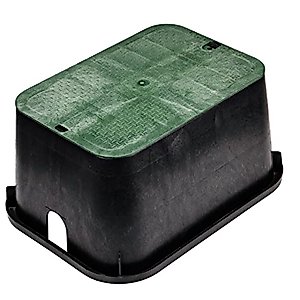 NDS 117BC 13 20 Valve Box Overlapping Cover-ICV, Jumbo, 13 x 20-Inch, Black/Green