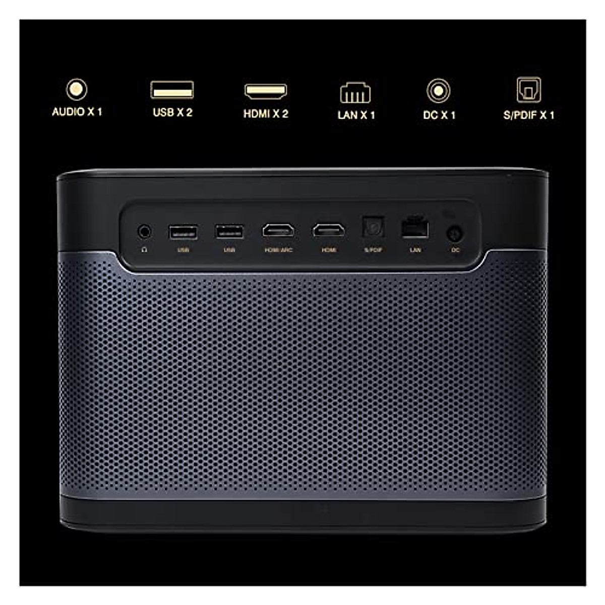 projecter Projector 4K Laser Beamer 3200ANSI Lumen with 128GB Memory Active 3D WiFi Smart TV Video Home Theater Cinema (Color : Mars pro)