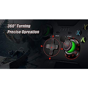 RIBOXIN 2.4G Wireless Controller for Xbox One Game Controller for Xbox one/Xbox one S/Xbox one X Wireless Controller PC Controller Pro Game Controller for Xbox and PC (with No Audio Jack)