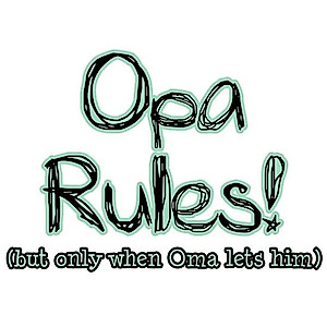 CafePress Opa Rules When Oma Lets Him Mug Ceramic Coffee Mug, Tea Cup 11 oz