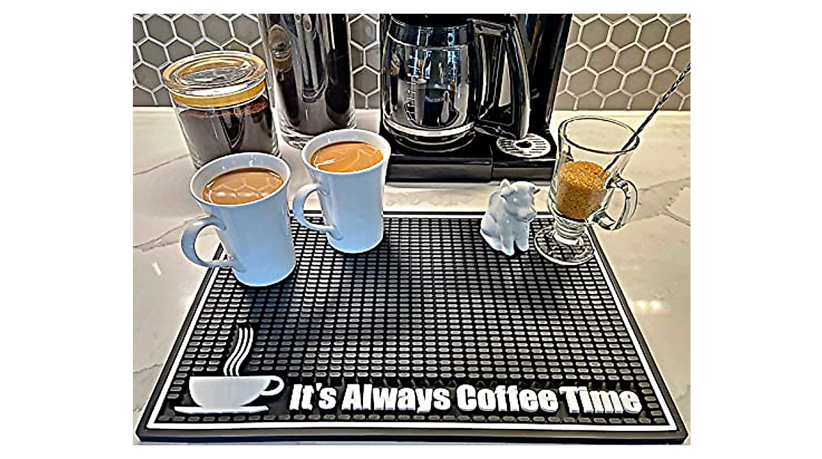 Highball & Chaser Premium Coffee Mat - Durable Spill Protection