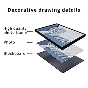 Framed Canvas Wall Art Set, minimalism Abstract Boho Oil Painting Photo Modern Posters Prints Ready to Decor Hanging Living Room Bedroom Bathroom Office Home Wall Decor (Boho16 X 24" X 3 pieces)