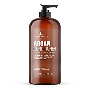 Botanic Hearth Argan Conditioner | For All Hair Types | Hydrating & Volumizing Formula | With Moroccan Argan Oil, Jojoba Oil, Rosemary Oil |Sulphate & Paraben Free, Color Safe | 16 fl oz