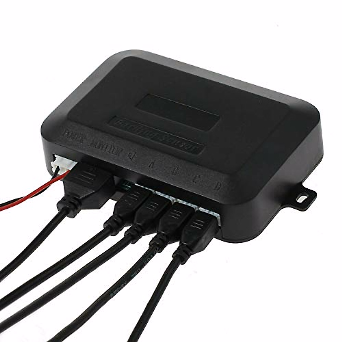 TOTMOX Car Auto Vehicle Reverse Backup Radar System, Reversing Radar Detector 4 Reversing Parking Sensors Beep Alarm