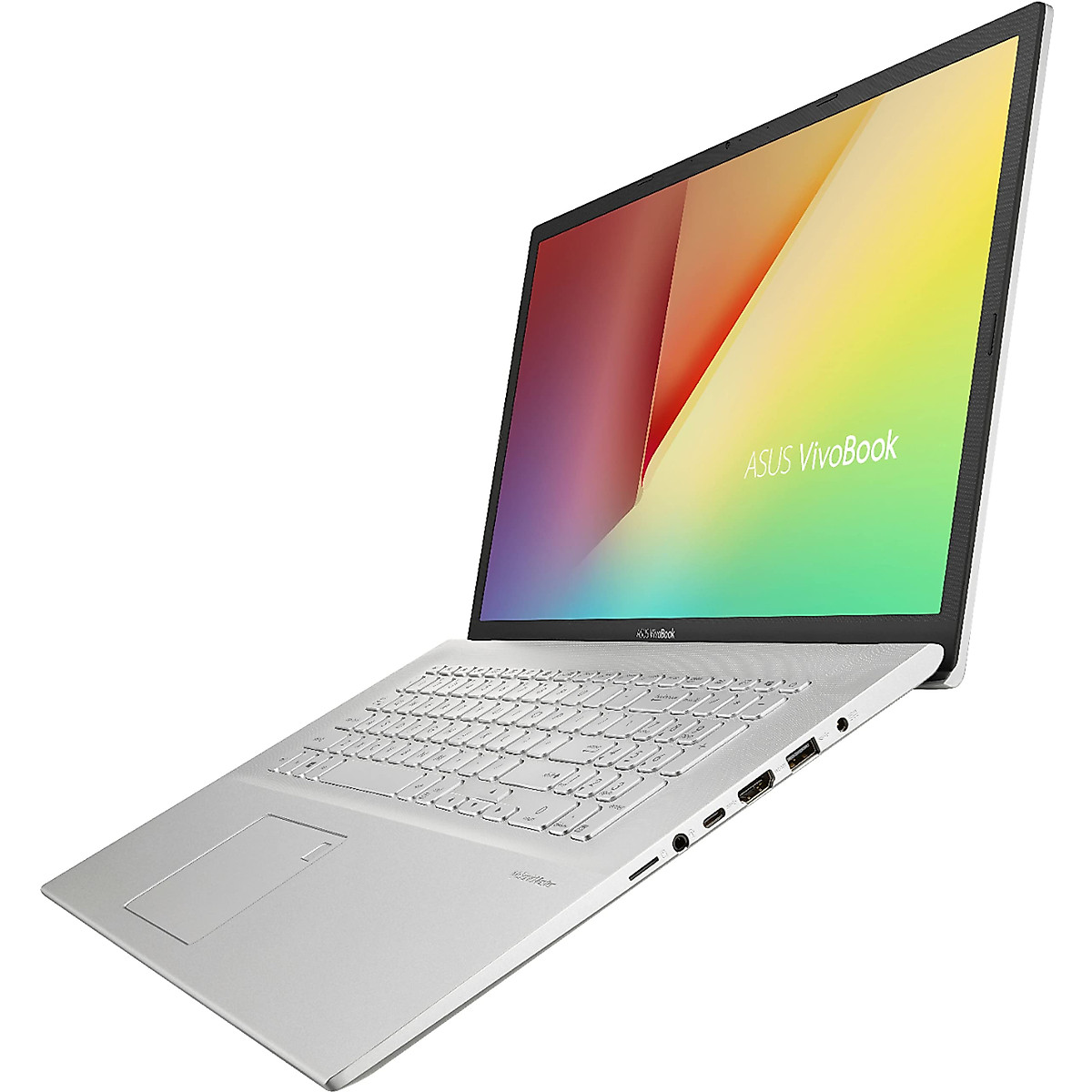 2021 Newest ASUS Vivobook 17.3" HD+ Business and Family Laptop, Intel i7-1065G7, Lightweight, Chiclet Keyboard, Bundle with Woov HDMI, Windows 11 Home, Silver (12GB |256GB SSD | 1TB HDD, i7)