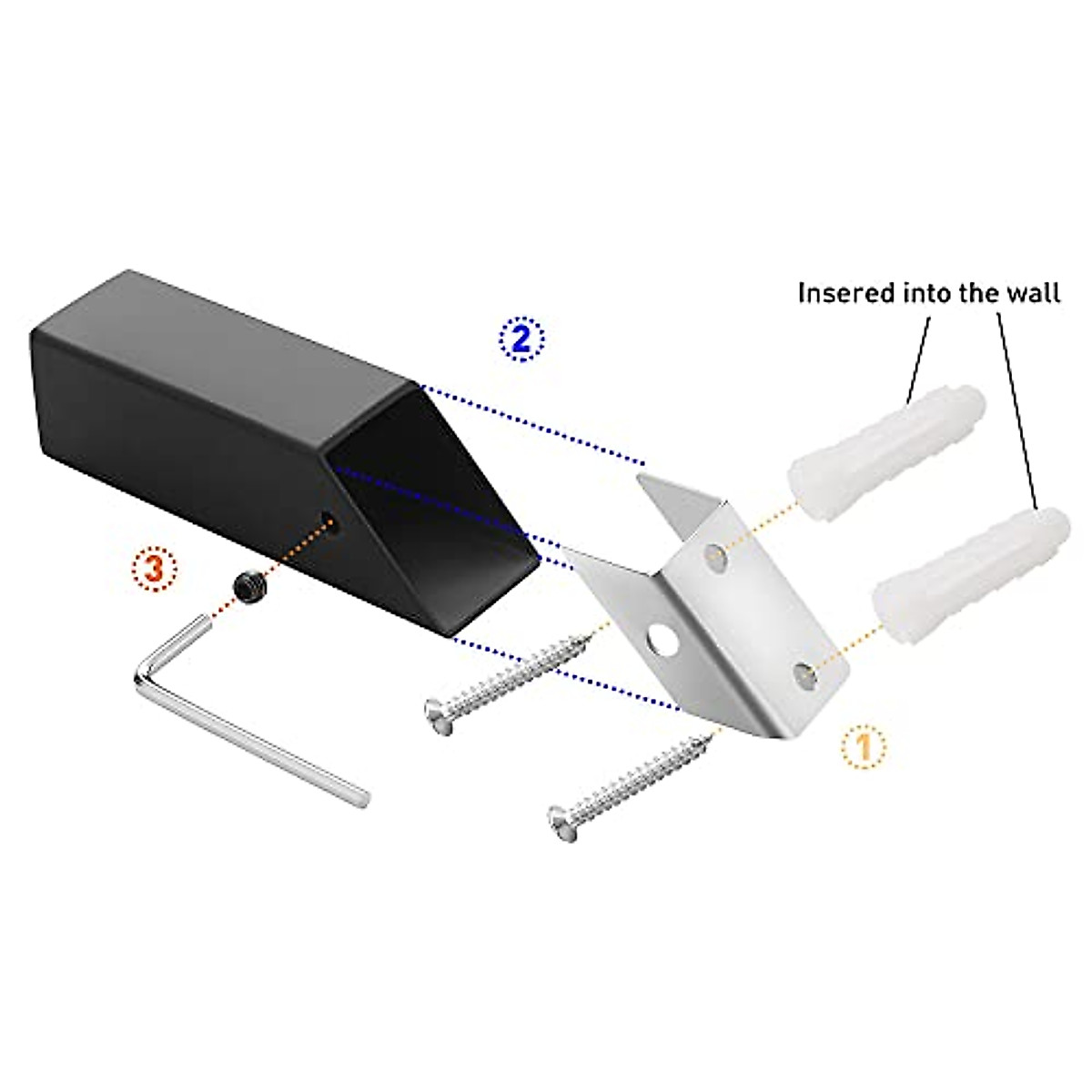 NINETREX Black Towel Hooks Matte Black Robe Hook, Modern Towel Hooks SUS 304 Stainless Steel Heavy Duty Wall Hooks Waterproof for Bathroom Bedroom Entryway Coat mudroom Garage, Wall Mounted 4 Pack