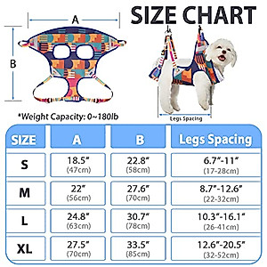 Supet Dog Grooming Hammock Harness for Cats Dogs, Relaxation Pet Grooming Hammock Restraint Dog & Small Animal Leashes Sling for Grooming Dog Grooming Helper for Nail Trimming Clipping Grooming