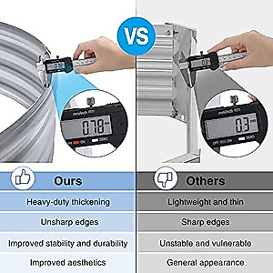 Land Guard 2Pcs Galvanized Raised Garden Bed Kit, Galvanized Planter Raised Garden Boxes Outdoor, Oval Large Metal Raised Garden Beds for Vegetables…