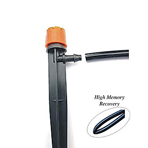 ZILIM 100ft 1/4inch(7 x 4mm) Blank Distribution Tubing Drip Irrigation Hose Garden Watering Tube Line(100’)