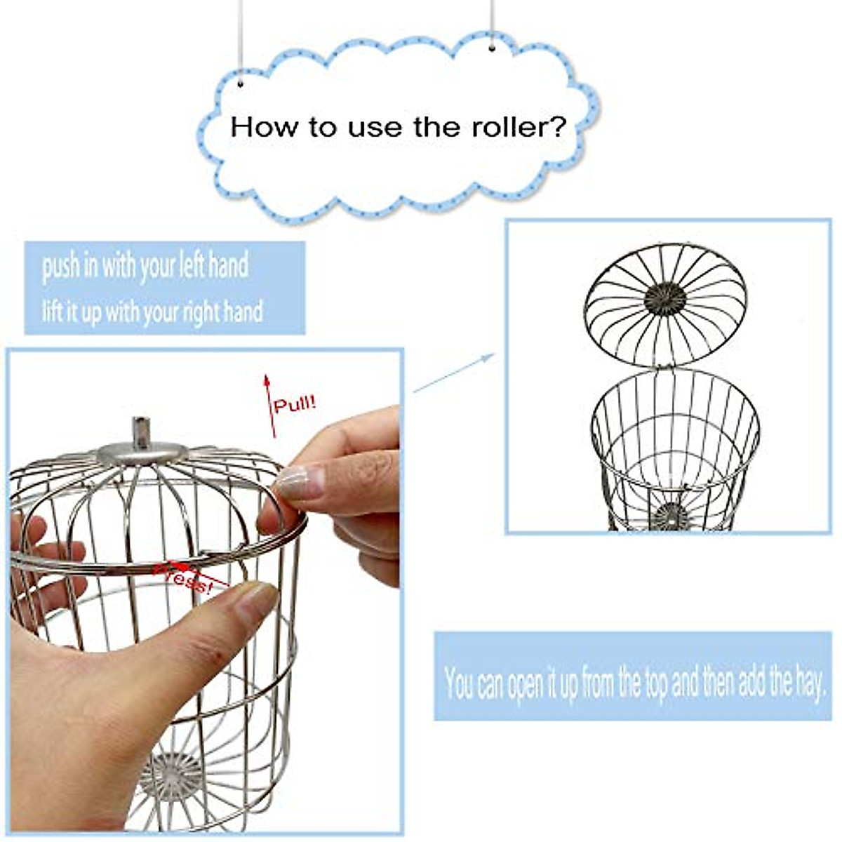 Rabbit Hay Feeder Guinea Pig Plastic Food Bowls Bunny Less Wasted Hay Rack Food Dispenser for Chinchilla Hamster and Other Small Animals