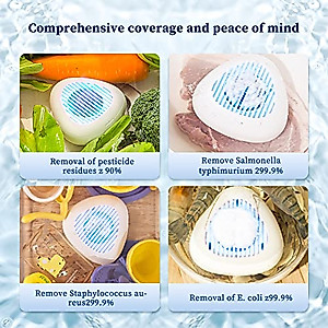 Fruit and Vegetable Washing Machine-Portable Fruit Cleaner Device-Fruit Cleaner Device in Water-Deeply Cleans Fresh Produce-for Cleaning Fruit-Vegetable-Seafood-Tableware（White）