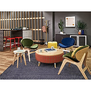 Safco RESENDTNA 14 Inch Diameter Resi Small Maple Accent Coffee Side Corner Sofa Living Room Office Lounge Bedside Nightstand End Table, Natural