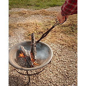 Redneck Convent RC Log Tongs Fireplace Poker Wood Tongs, Fireplace Tools Campfire Accessories Fireplace Tongs – Heavy Duty Grabber 26in