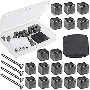 Ruisita 3.5 Ounces Tungsten Weight Cubes Tungsten Putty Weights Polished Axles Kit Car Incremental Weights Grooved Axles Compatible with Your Car