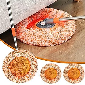 Mops for Floor Cleaning, 360 Rotatable Adjustable Cleaning Mop Telescopic Rod Coral Fleece Mop Ceiling Floor Dust Wiper Wall Lazy Mop Mop Cleaning Tool Stainless Steel Rod Window Cleaner