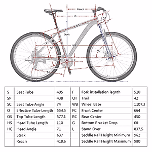 EUROBIKE Mountain Bike，29" Men Mountain Bike, Lightweight Aluminum Frame,Front Suspension Daul Disc Brakes 21 Speed 29 inches Bicycles for Mens Bikes (Silvery)