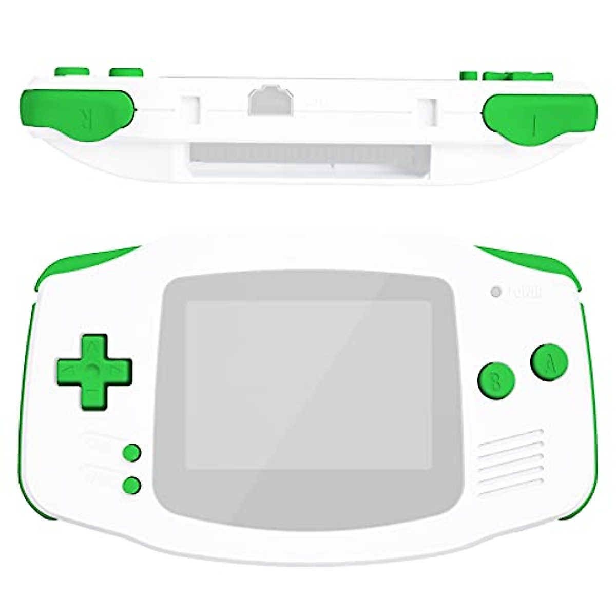 eXtremeRate Green Replacement Full Set Buttons for Gameboy Advance GBA - Handheld Game Console NOT Included