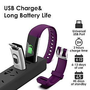 threesheep Fitness Tracker for Men and Women,Fitness Watch Waterproof with Activity Tracker and Sleep Monitor,Smart Watch for Android and iOS Phones(Purple)……