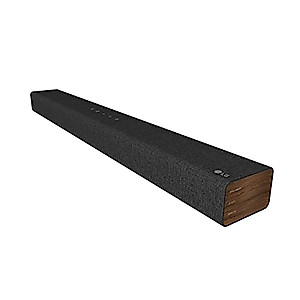 LG SP2 2.1 Channel 100W Sound Bar with Built-in Subwoofer in Fabric Wrapped Design – Black (Renewed)