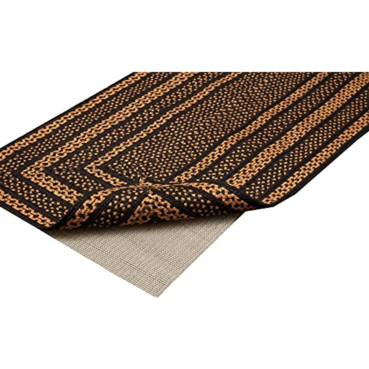 VHC Brands Classic Country Primitive Flooring-Farmhouse Jute Black, Stair Tread, Non-Stenciled