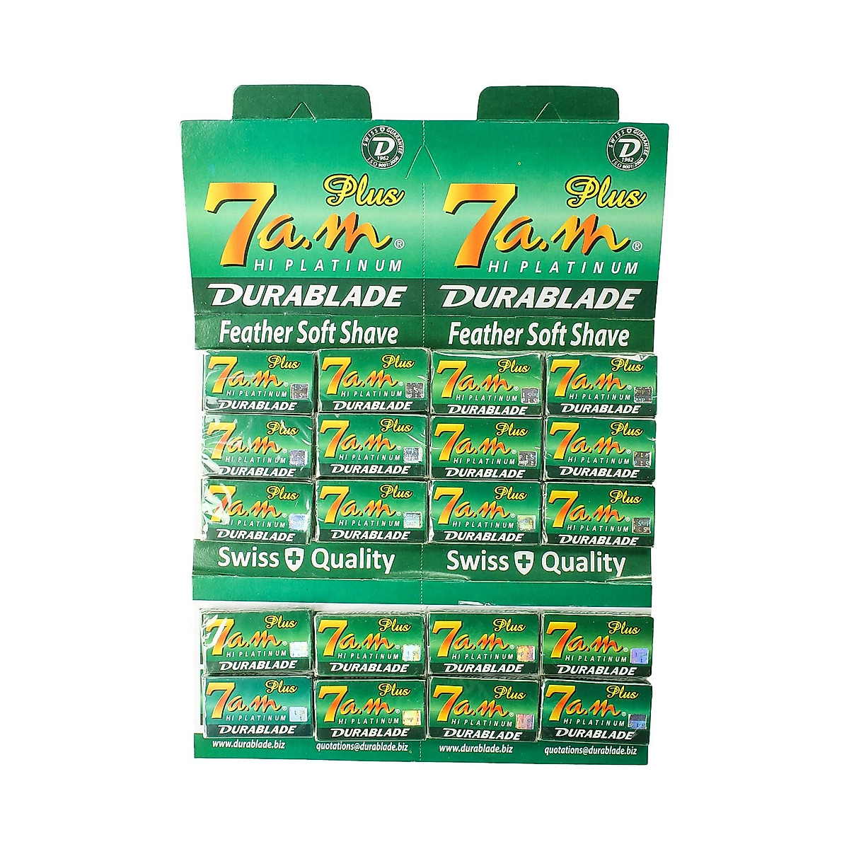 100 7a.m. Platinum Double Edge Safety Razor Blades