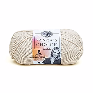 Lion Brand Yarn (1 Skein) Vanna's Choice Yarn, Linen