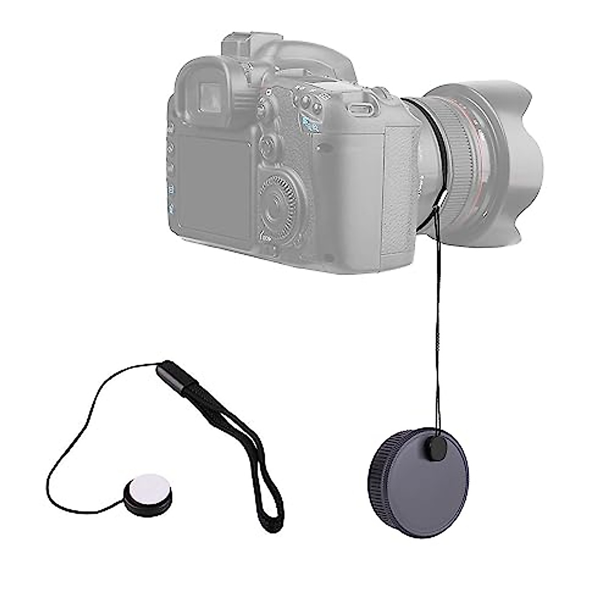 Rear Lens Cap Cover Compatible with All Canon EOS EF EF-S Camera Lens,EOS Rebel T7 T6 T5 90D 80D 77D 70D 60D 5Ds 1DX 5D 7D / 6D Mark II III 200D Rebel SL3 SL2 T8i T7i T6i T6S T4i T5i T5 T3