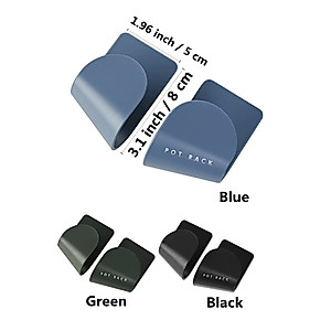 chenyesun 6 Pairs of Wall Mount Pot Lid Organizer, Adjustable Cabinet Door Pan Lid Organizer, Pot Lid Holder Hangers for Kitchen Wall Mount (Black)