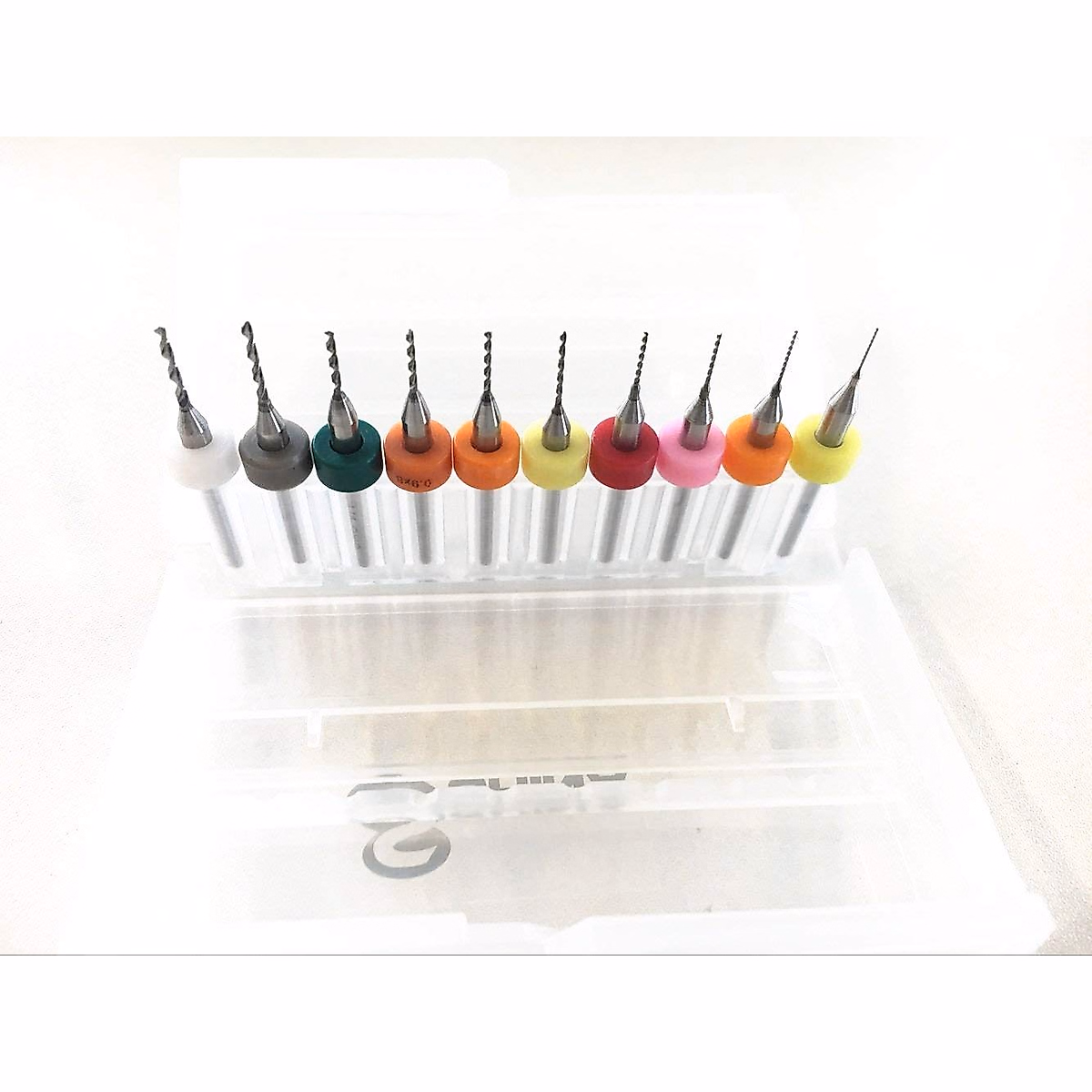 SHINA 10x 0.3mm to 1.2mm Carbide PCB Dremel Jewelry CNC Engraving Drill Bits Set, 10Pcs PCB Print Circuit Board Carbide Micro Drill Bits 0.3mm to 1.2 mm
