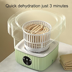 Portable washing Machine,6L Portable Clothes Washing Machines,Foldable Mini Washing Machine, Small washing machine for Baby Clothes, Underwear or Small Items, Apartment, Dorm, Camping, RV Travel