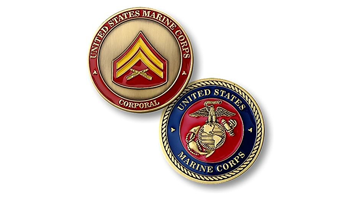 U.S. Marine Corps Corporal Challenge Coin - Honor Their Service