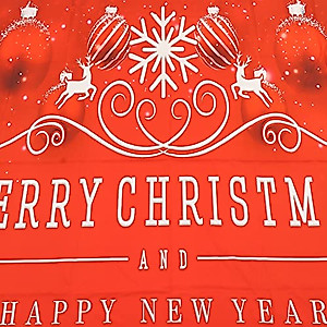 CHICIRIS Christmas Door, Polyester Material Light Weight Foldable Portable Garage Door for Backdrops (400 * 180cm)