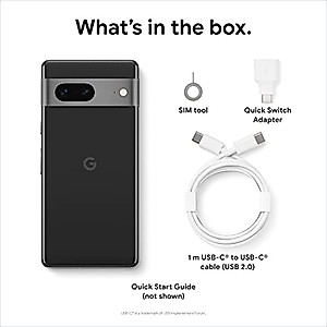 Google Pixel 7-5G Android Phone - Unlocked Smartphone with Wide Angle Lens and 24-Hour Battery - 128GB - Obsidian