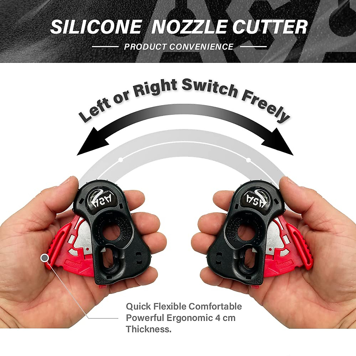 Stainless Steel Blade,ASA Silicone Cartridge Tip Cutter,Sealant Nozzle Cutter,Silicone Caulking Tube Snips,Caulk Opener,Acid-Resistant utility knife,Caulking Gun Accessories,Adhesive Accelerators