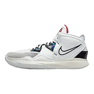 Nike mens Kyrie Infinity Basketball Shoe, White/Black/University Red/Photon Dust, 11