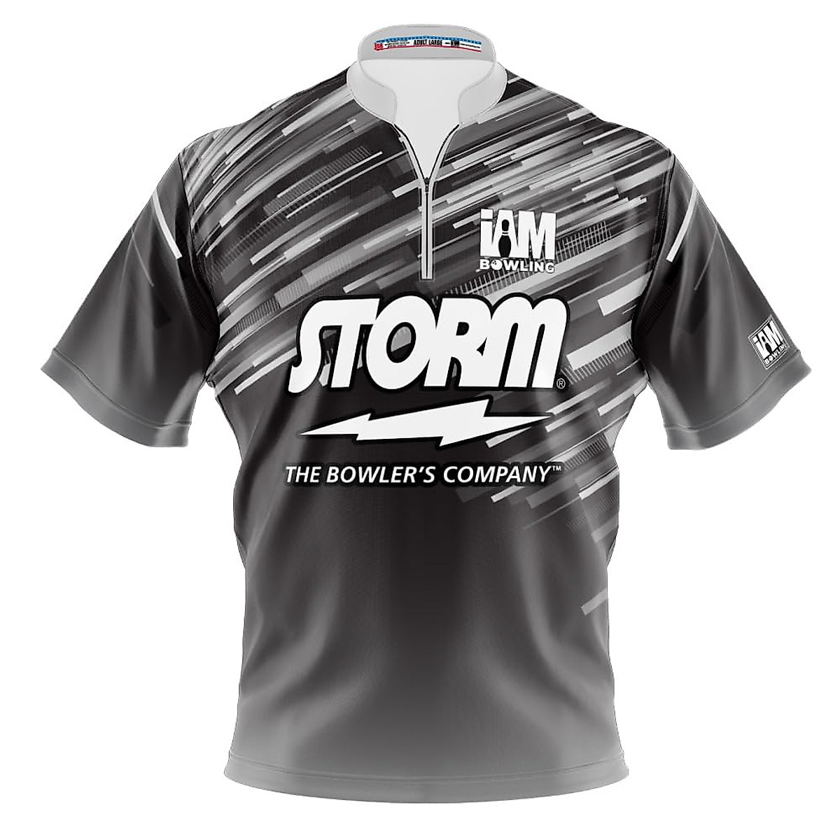 Logo Infusion Dye-Sublimated Bowling Jersey (Sash Collar) - I AM Bowling Fun Design 2006-ST - Storm (Men's XL)